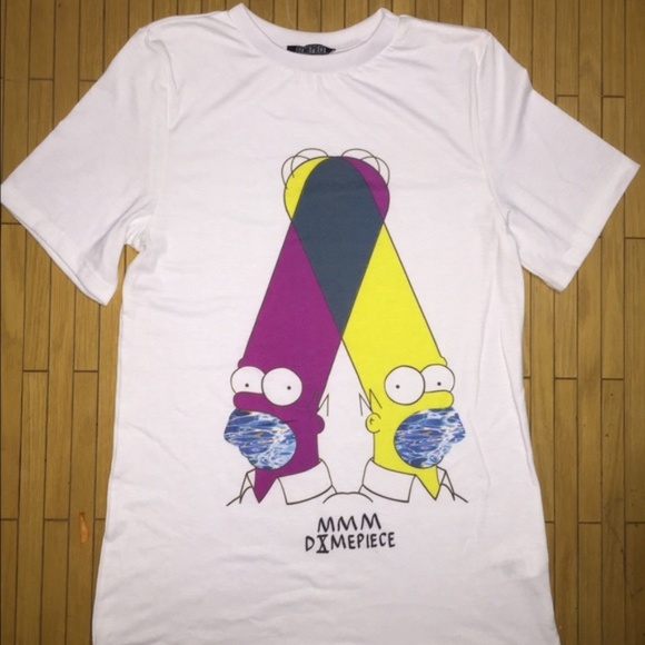 Dimepiece | Tops | Dimepiece Homer Simpson Trippy Tshirt Rare Nwot ...